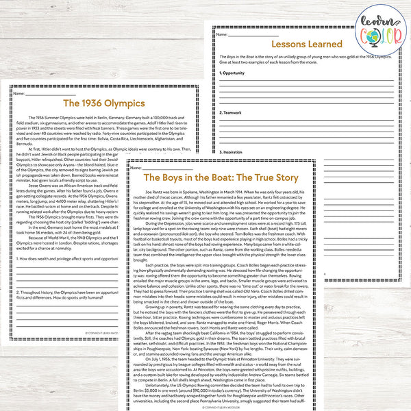 The Boys in the Boat Movie Guide – Learn in Color