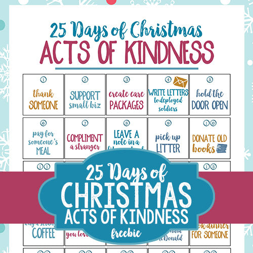 Christmas Acts of Kindness Countdown – Learn in Color