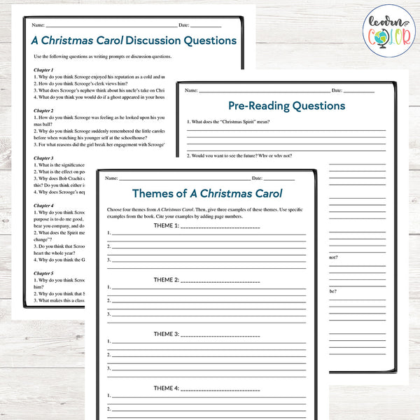 A Christmas Carol Novella Guide Grades: 5-7 – Learn in Color