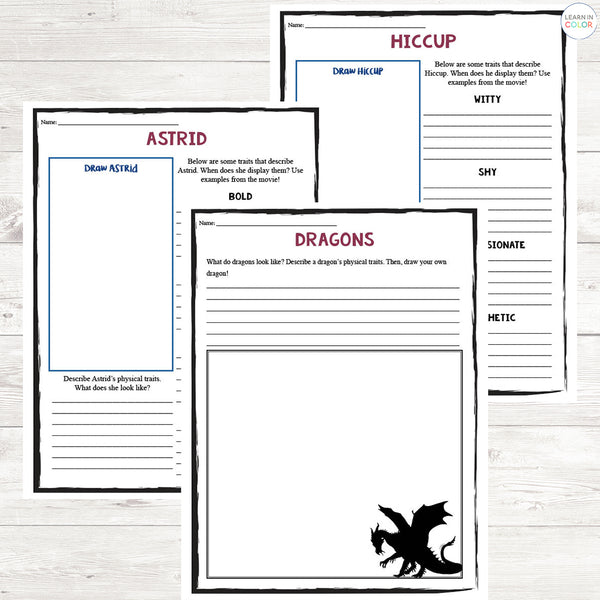 How to Train Your Dragon Movie Study Grades: 3-5 – Learn in Color