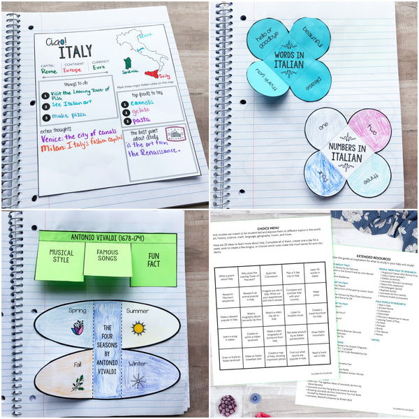 Italy Interactive Notebook – Learn in Color