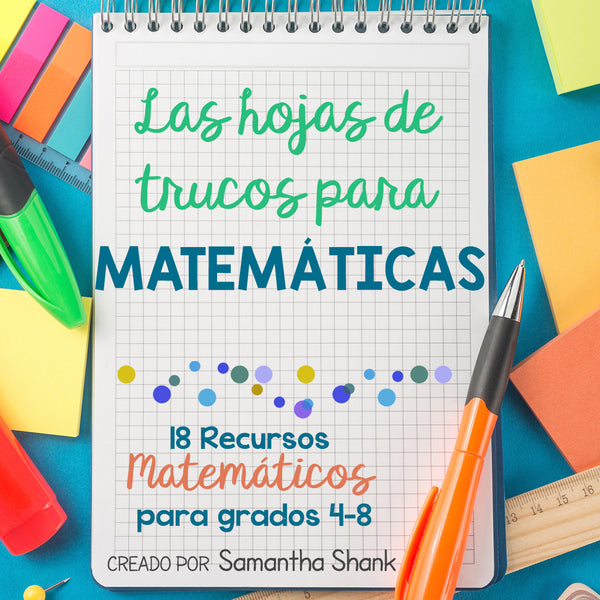 The Ultimate Math Cheat Sheets (Spanish) Las Hojas De Trucos Para Mate ...
