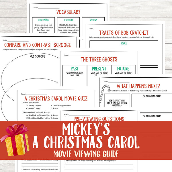 Mickey's A Christmas Carol Movie Guide Grades: 3-5 – Learn in Color