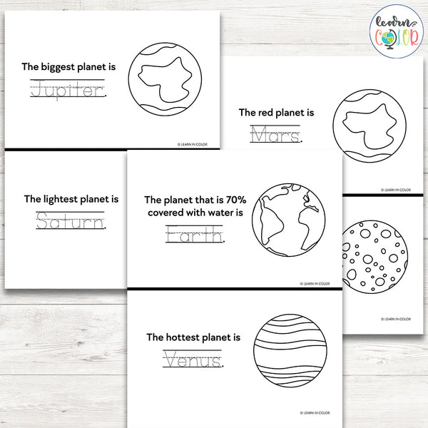 My Book of Planets - English & Spanish – Learn in Color