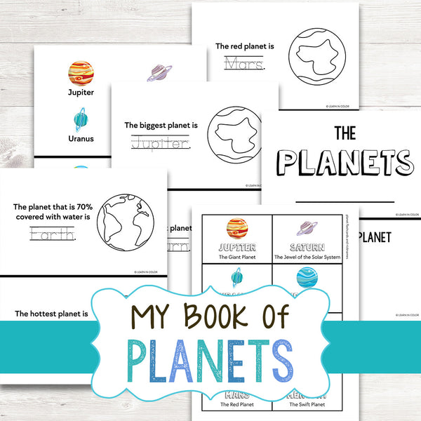My Book of Planets - English & Spanish – Learn in Color