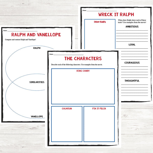 Wreck It Ralph Movie Study Grades: 4-7 – Learn in Color