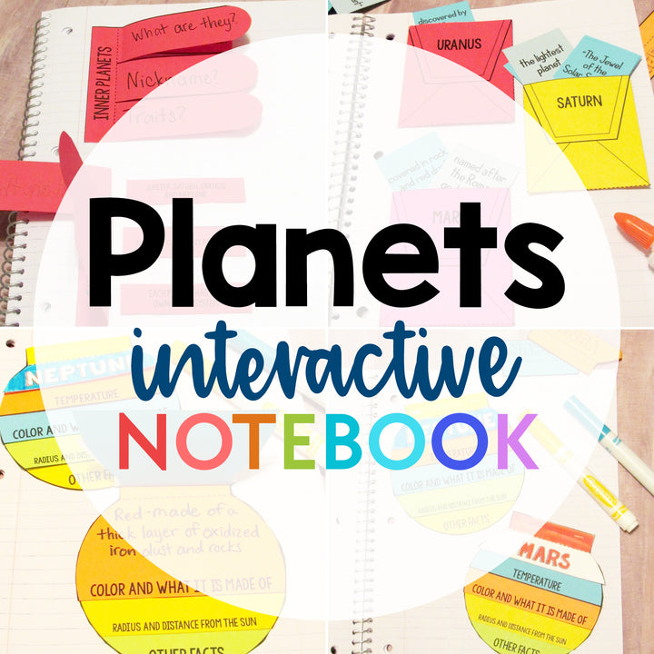 Planets Lapbook Interactive Notebook + Cheat Sheets Grades: 4-7 – Learn ...