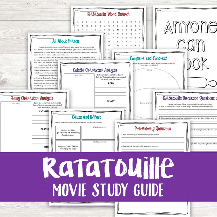 Ratatouille Movie Study Guide – Learn in Color
