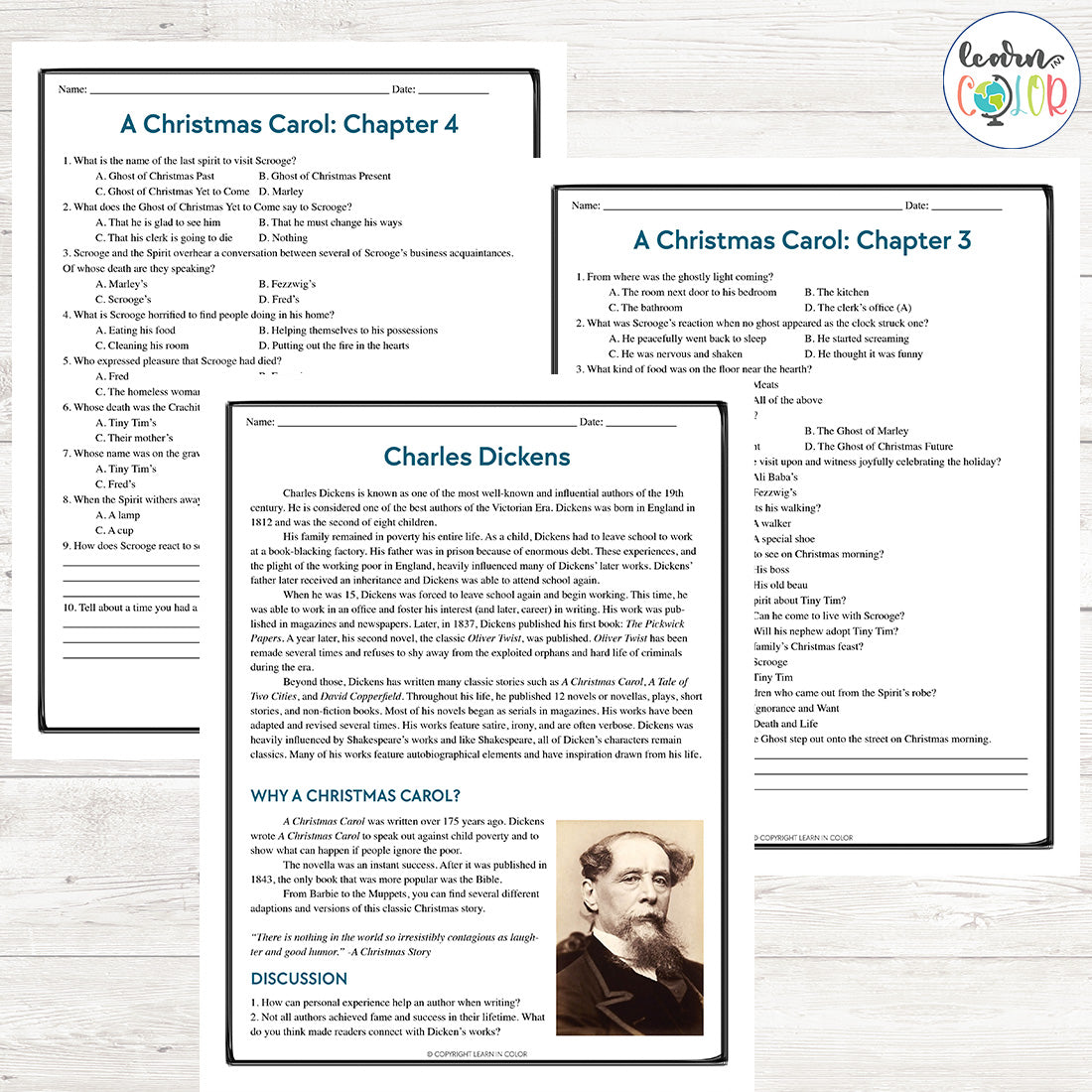A Christmas Carol Novella Guide Grades: 5-7 – Learn in Color
