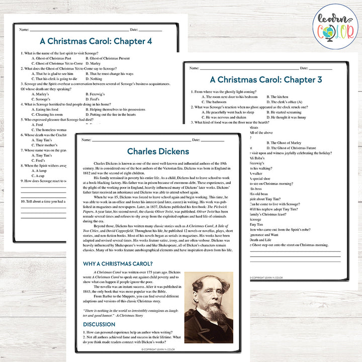 A Christmas Carol Novella Guide Grades: 5-7 – Learn in Color