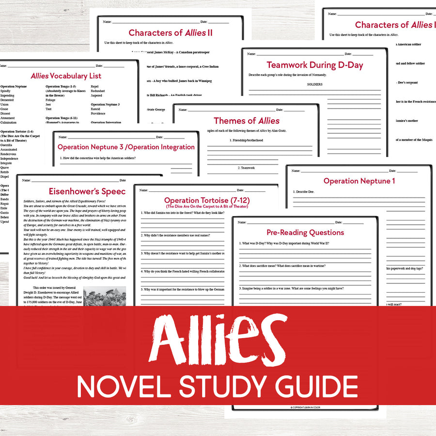 Allies by Alan Gratz Book Study Grades: 6-8 – Learn in Color