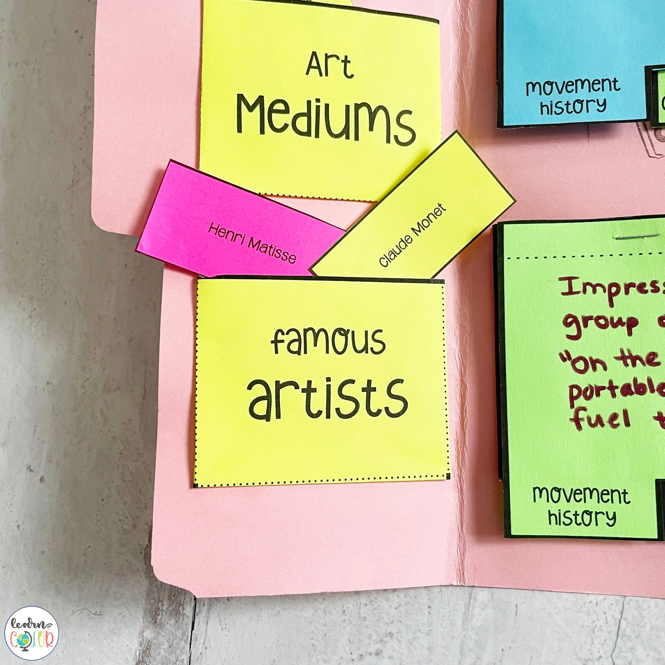 Art History Lapbook – Learn in Color