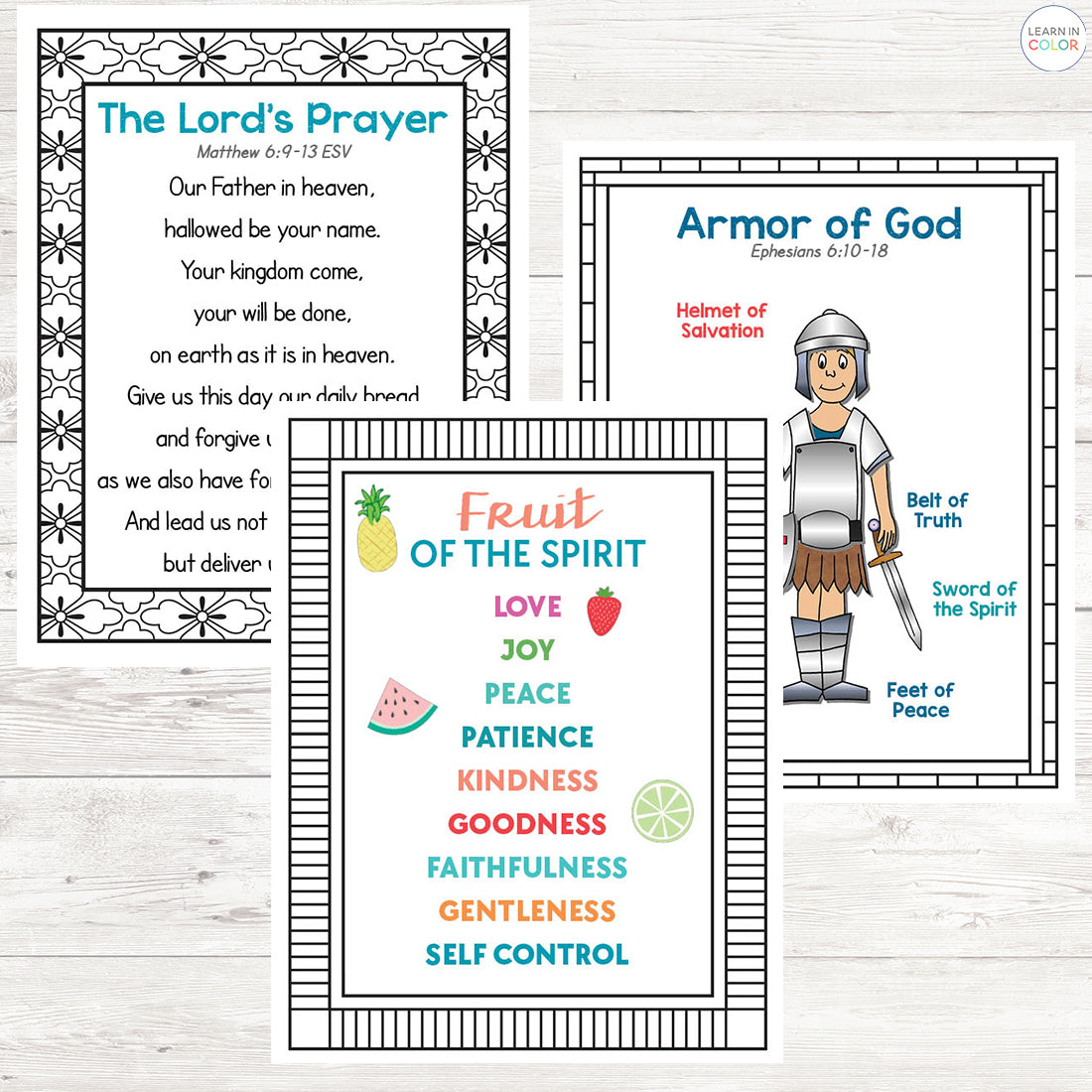 Bible Memory Pack Grades: 2-6 – Learn in Color