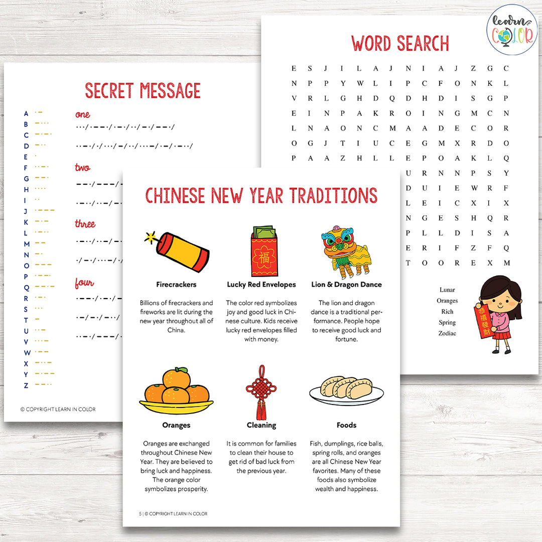 Chinese New Year Unit Study – Learn in Color