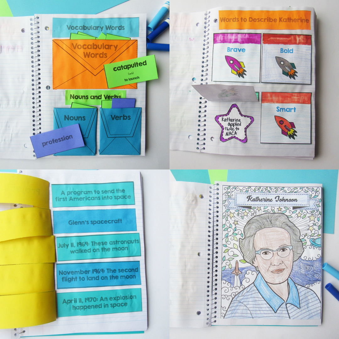 Counting On Katherine Interactive Notebook Grades 1 3 Learn In Color