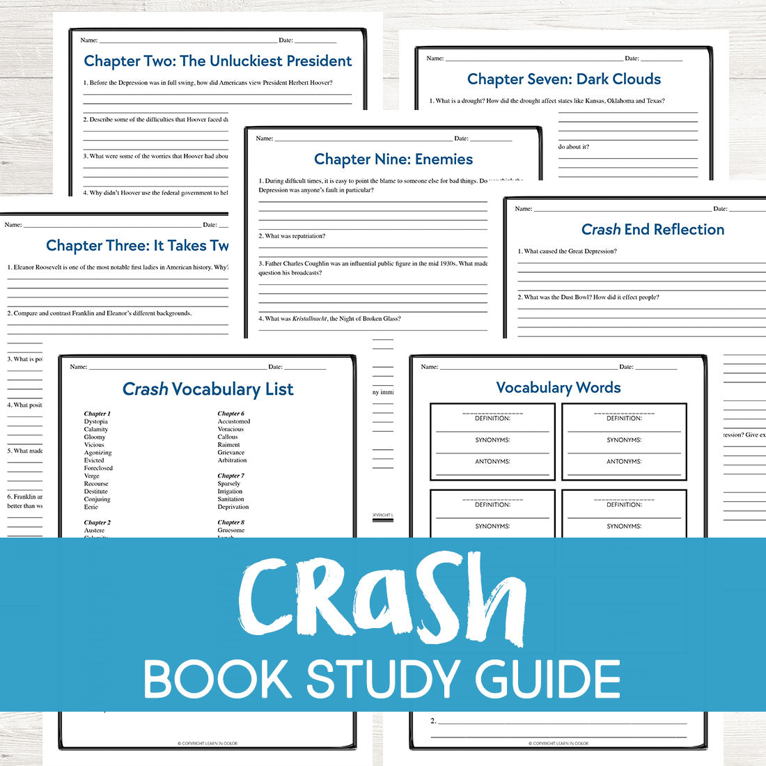 Crash by Marc Favreau Book Study – Learn in Color