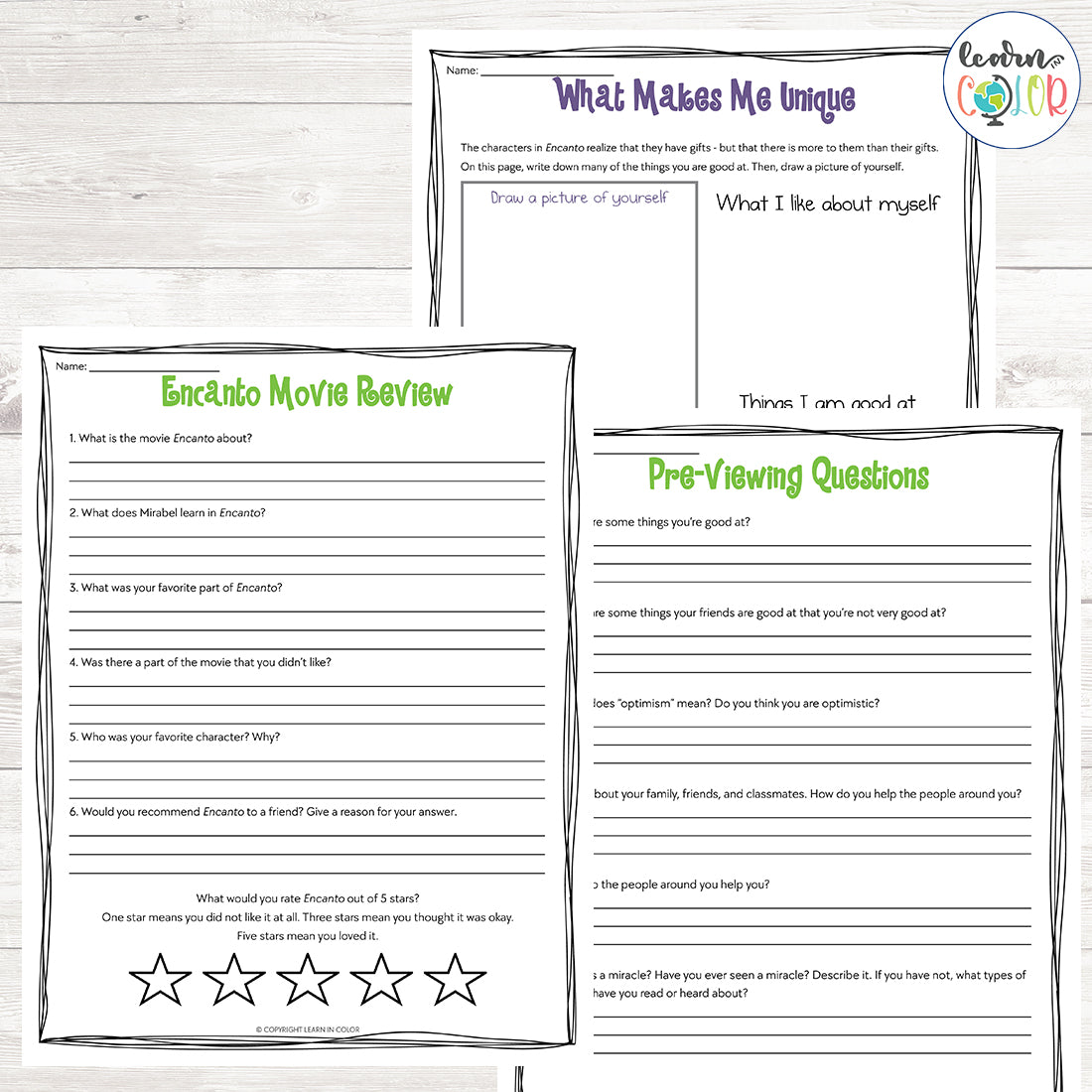 Encanto Movie Guide – Learn in Color