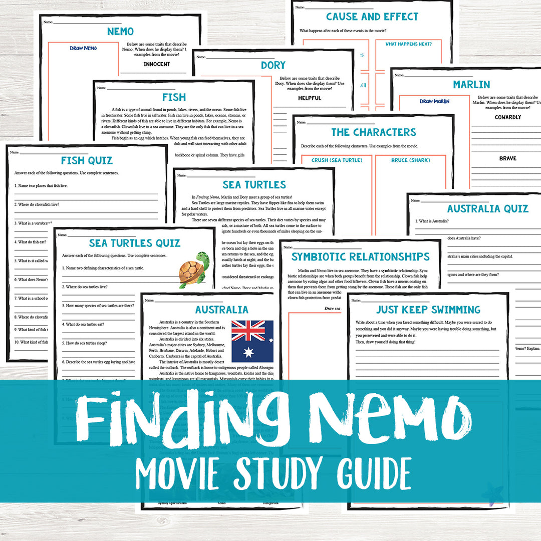 Finding Nemo Movie Study – Learn in Color