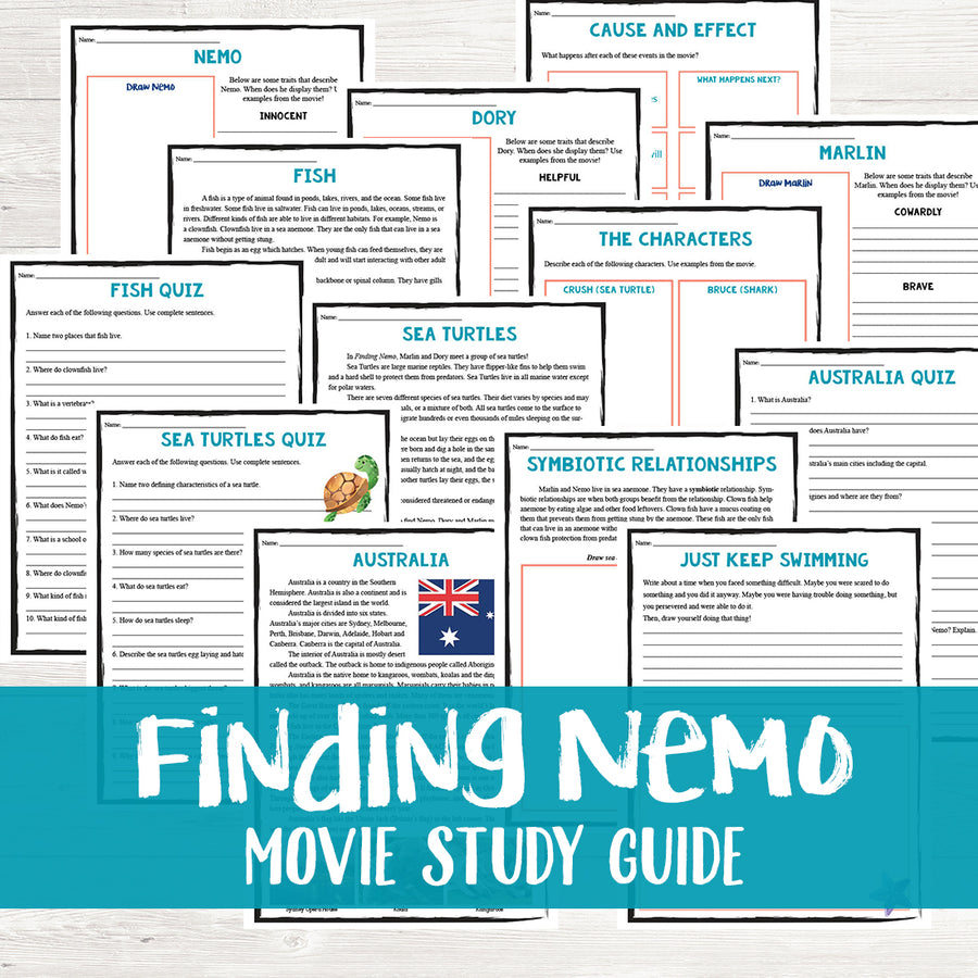 Finding Nemo Movie Study – Learn in Color