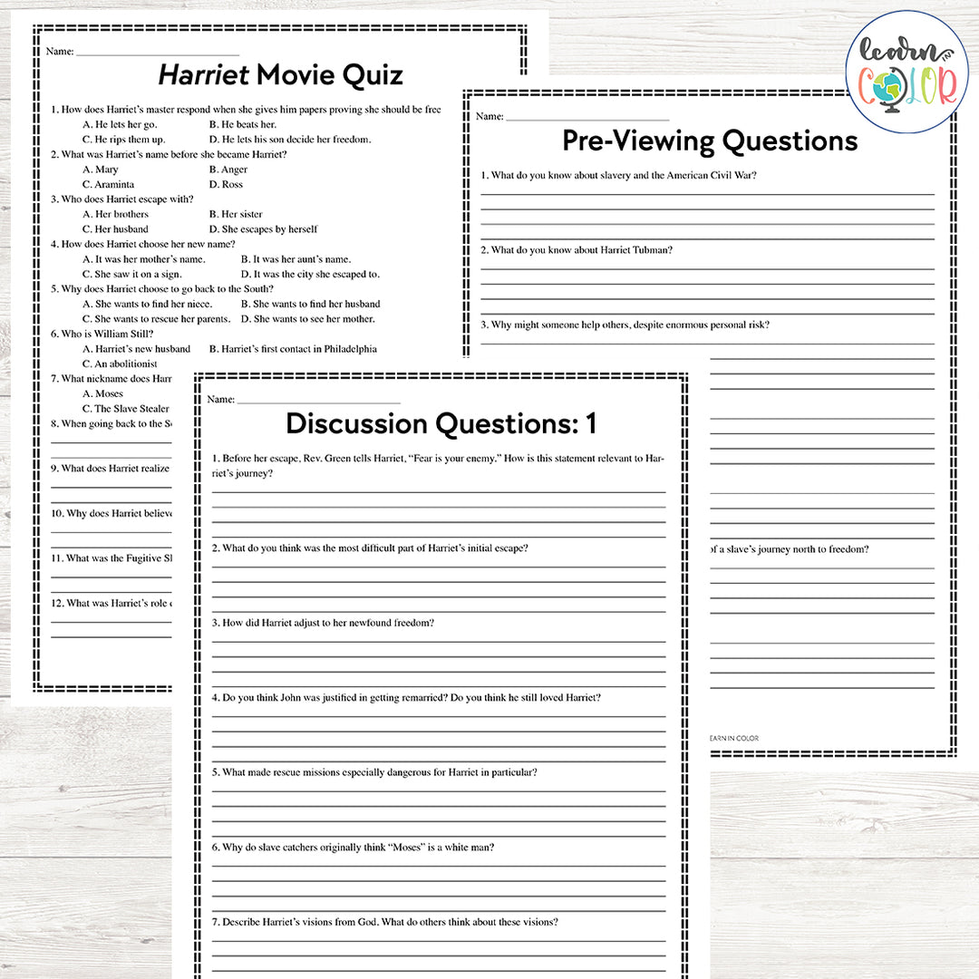 Harriet Movie Guide – Learn in Color