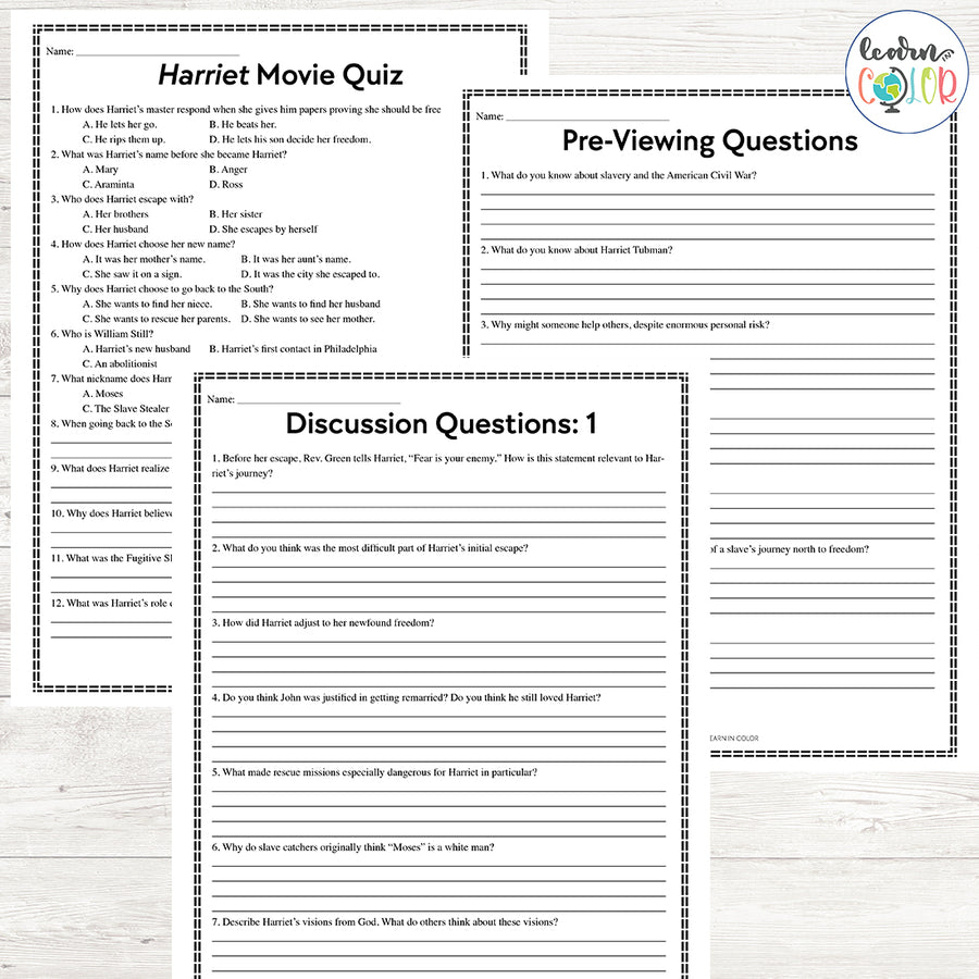 Harriet Movie Guide – Learn in Color