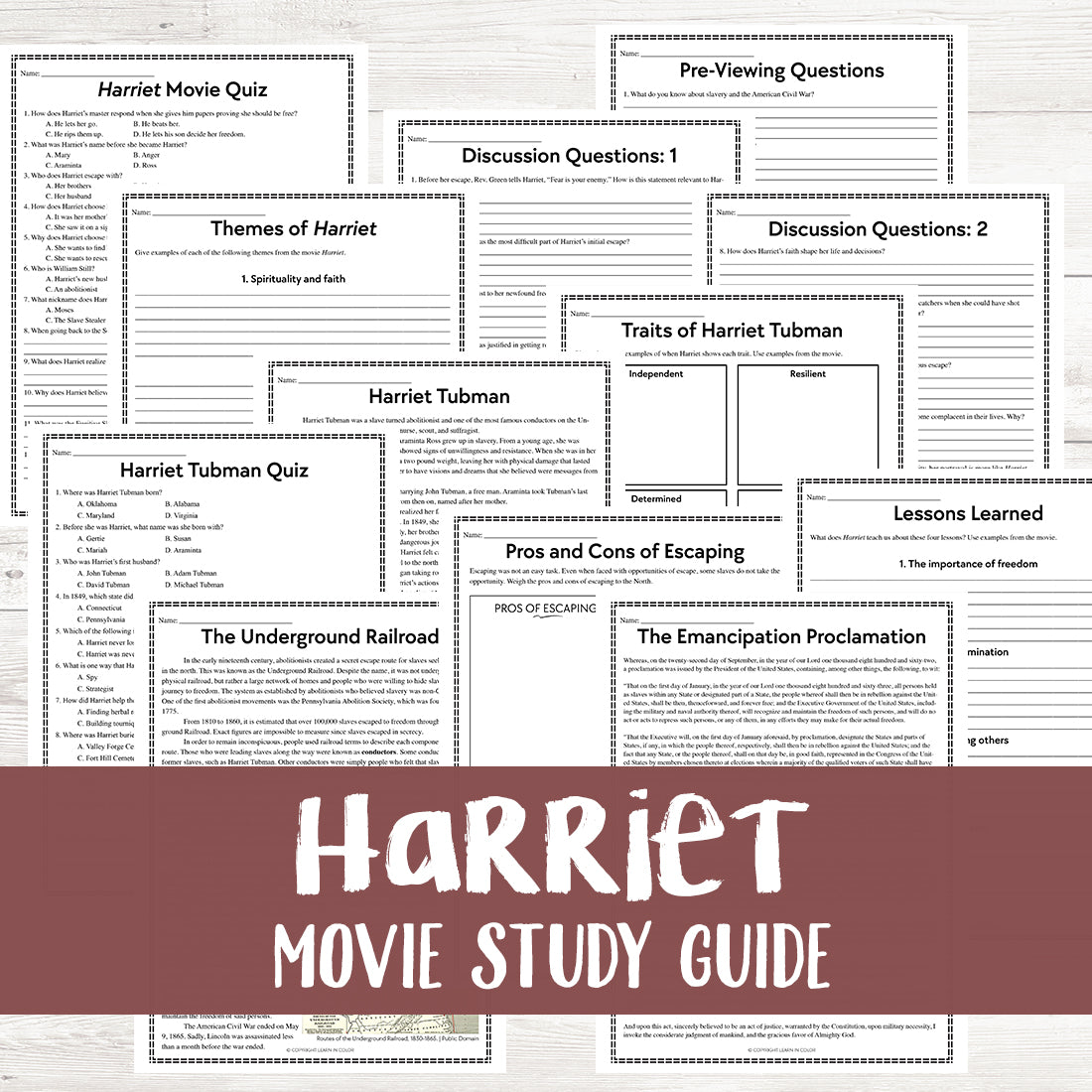 Harriet Movie Guide – Learn in Color