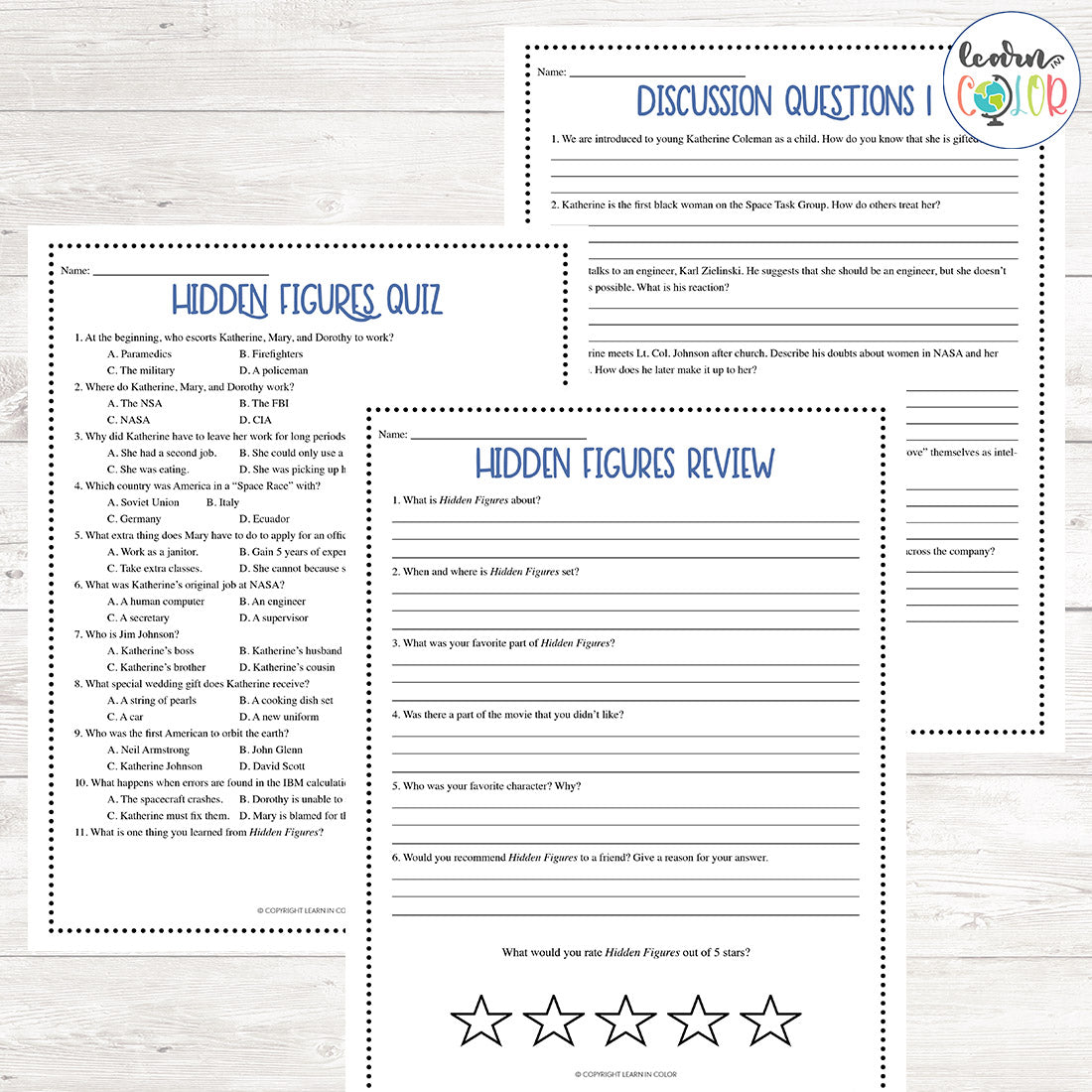 Hidden Figures Movie Guide – Learn in Color