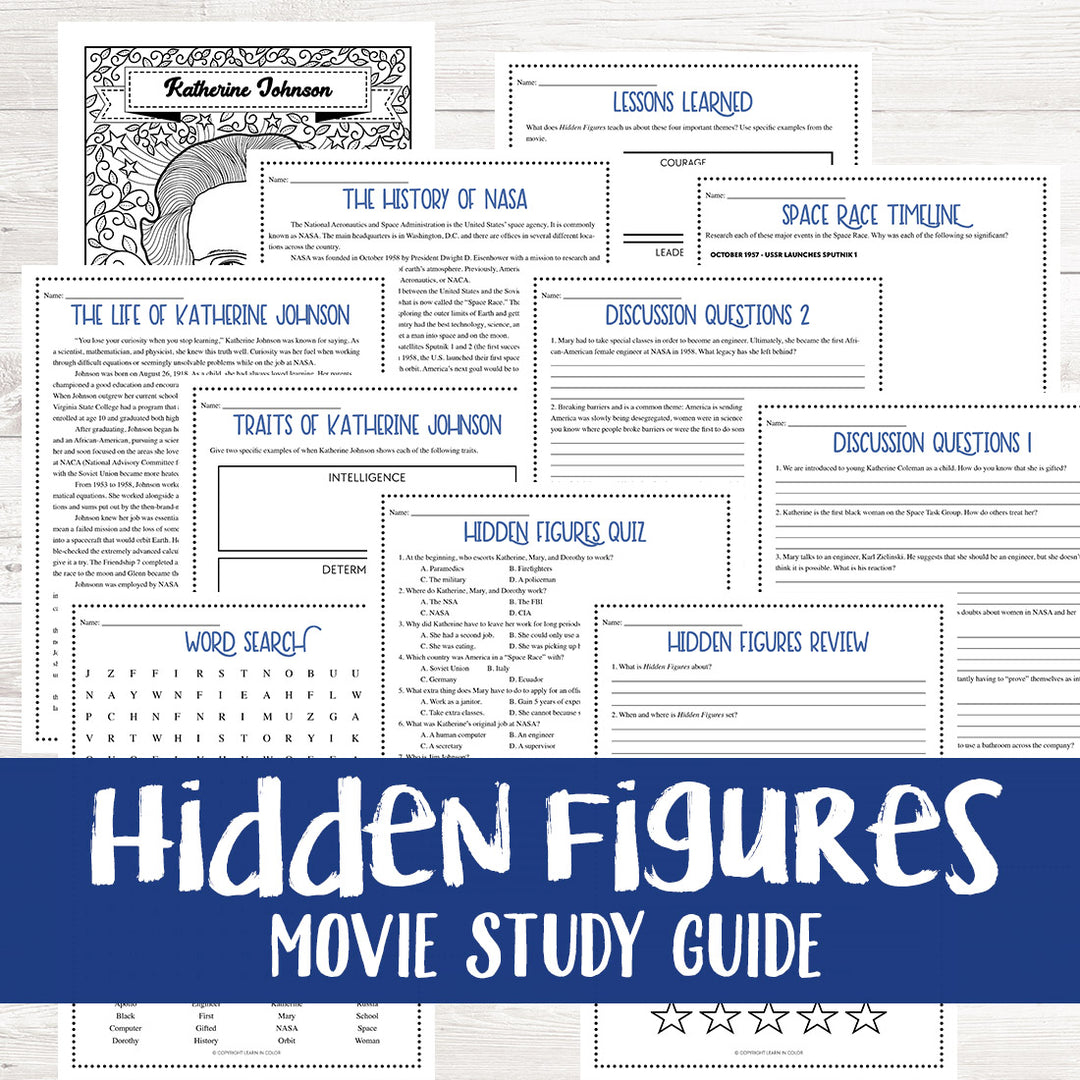 Hidden Figures Movie Guide – Learn in Color