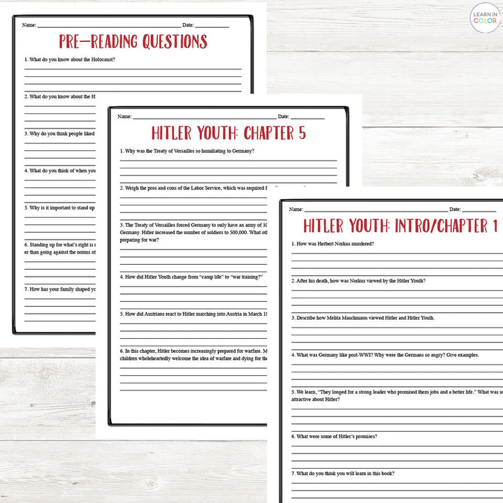 Hitler Youth: Growing Up in Hitler's Shadow Book Study Grades: 7-9 ...