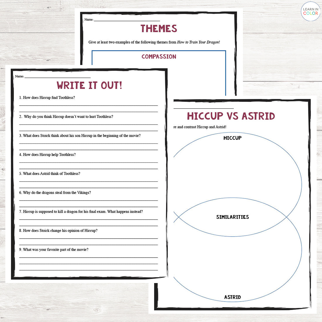 How to Train Your Dragon Movie Study Grades: 3-5 – Learn in Color