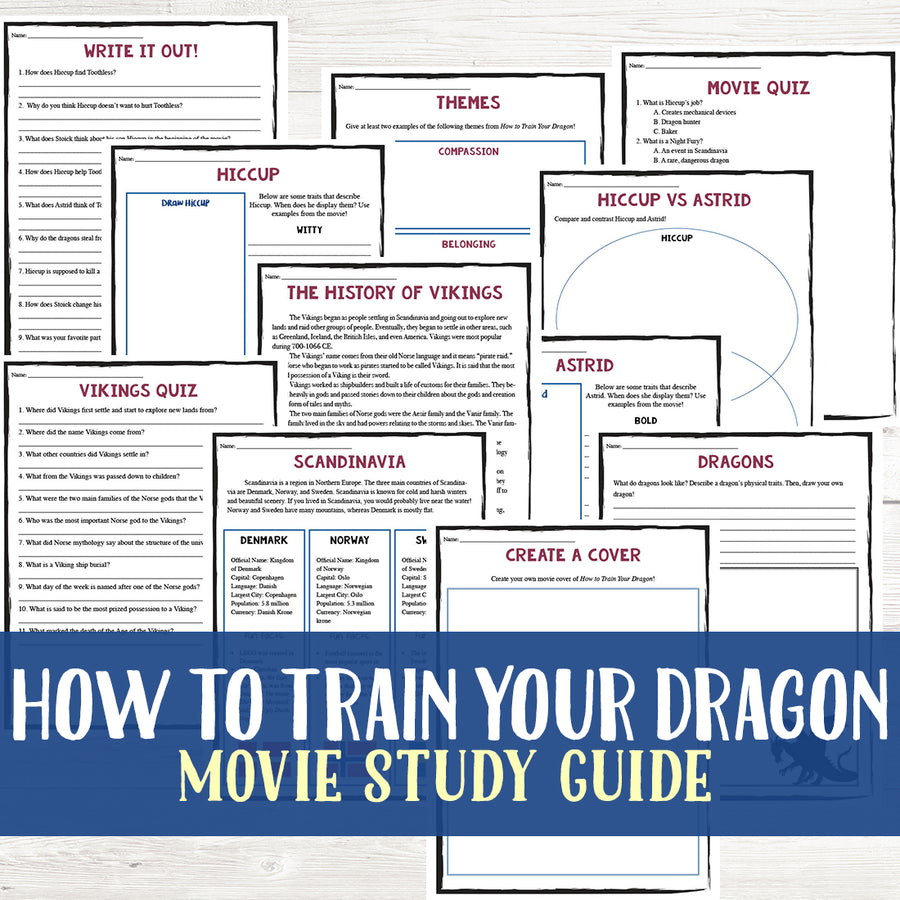 How to Train Your Dragon Movie Study Grades: 3-5 – Learn in Color