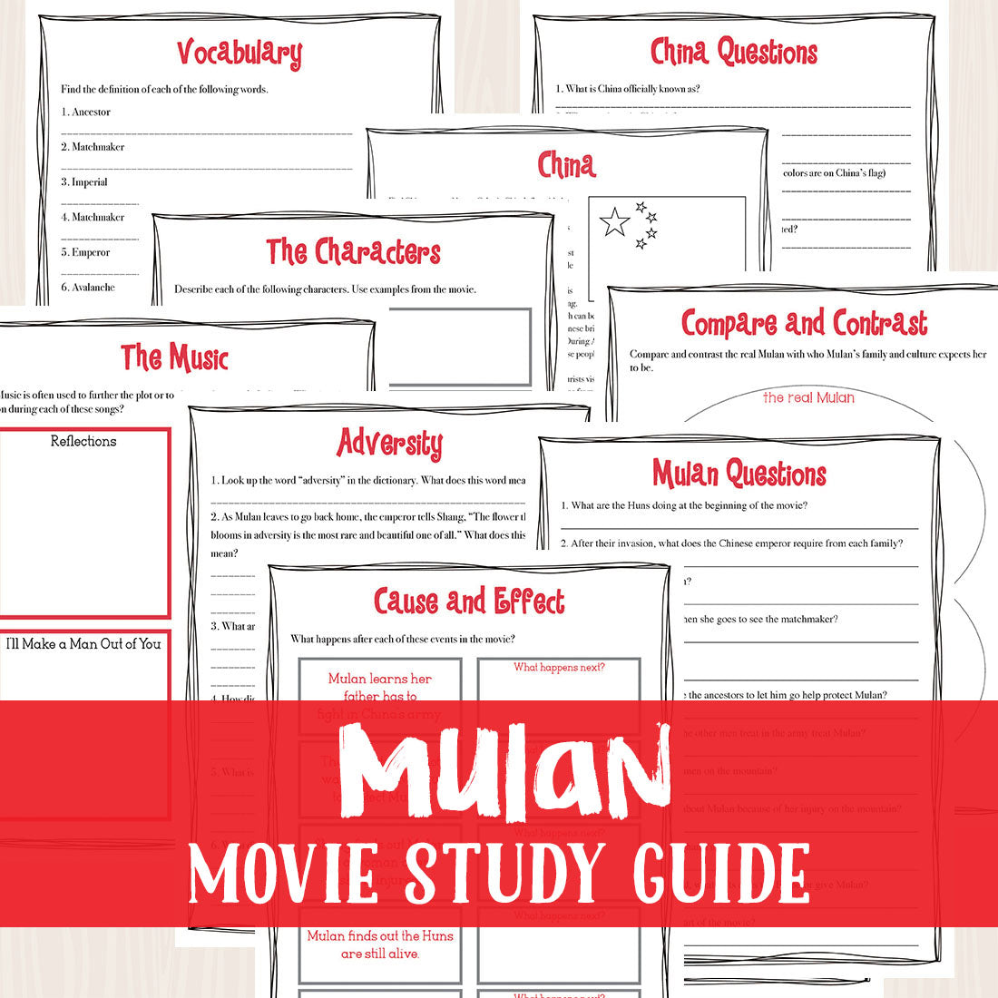 Mulan Movie Study Grades: 3-6 – Learn in Color