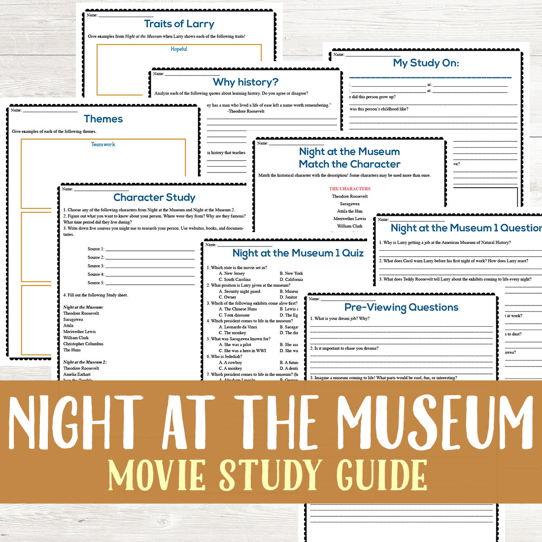 Night at the Museum Movie Study Grades: 5-7 – Learn in Color
