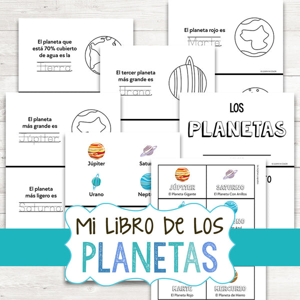 My Book of Planets - English & Spanish – Learn in Color