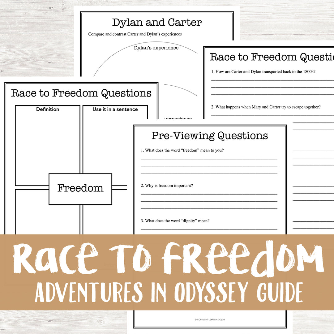 Race to Freedom: Adventures in Odyssey – Learn in Color