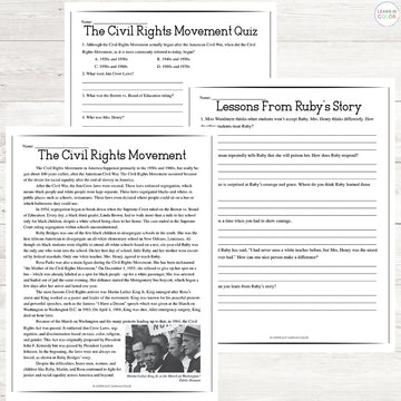 Ruby Bridges Movie StudyGrades: 3-6 – Learn in Color