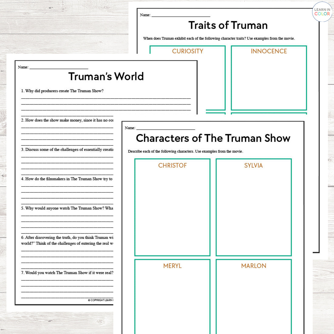 The Truman Show Movie Study – Learn in Color
