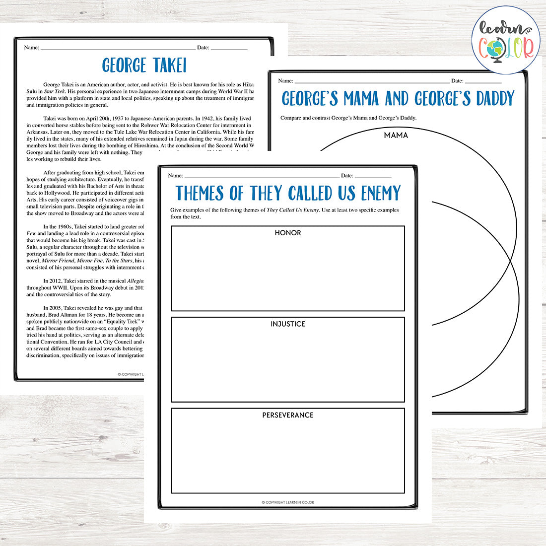 They Called Us Enemy by George Takei Book Guide – Learn in Color