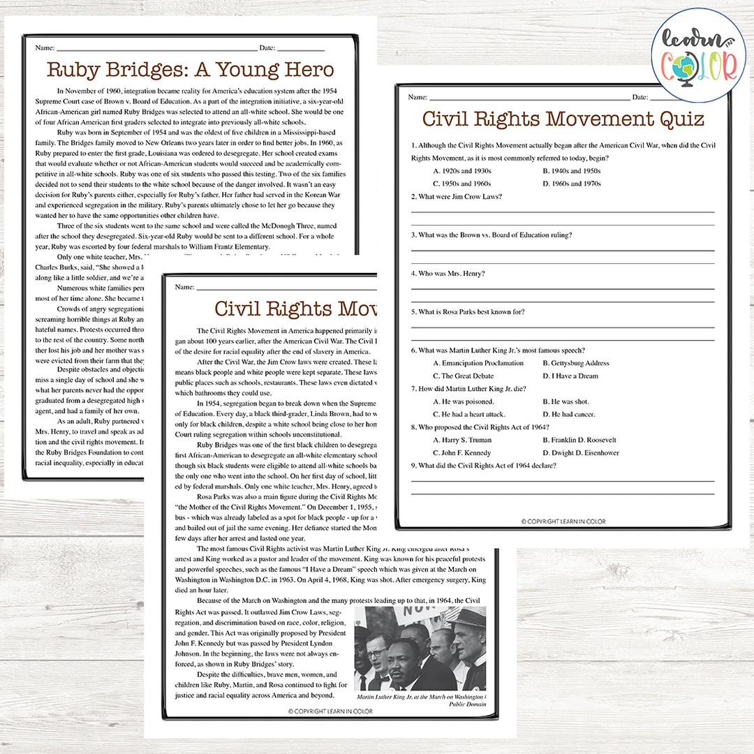 Through My Eyes Book Study Grades: 3-6 – Learn in Color