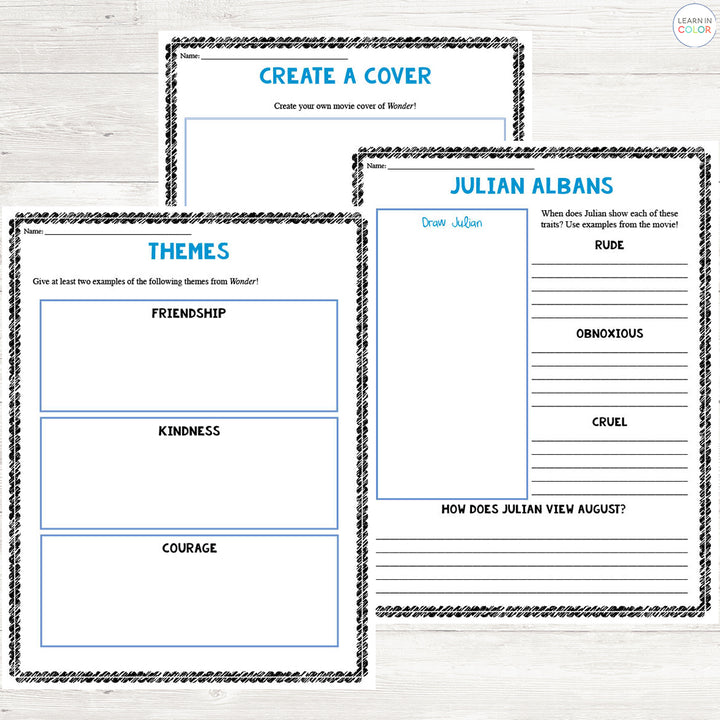 Wonder Movie Study Grades: 4-7 – Learn in Color