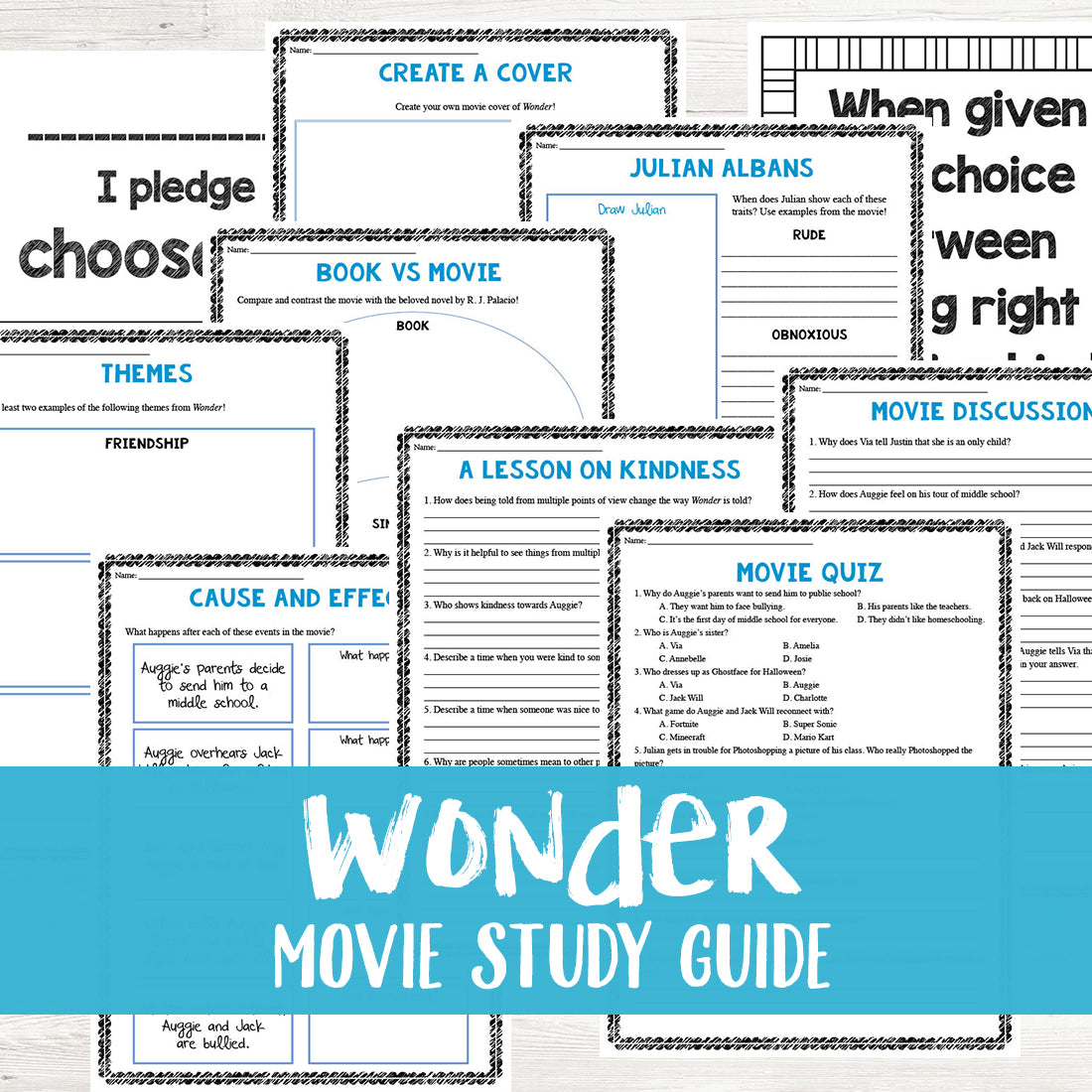 Wonder Movie Study Grades: 4-7 – Learn in Color